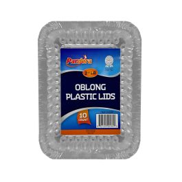 Pandora Plastic Lid for 2.25 LB Oblong Pan - 10 ct.