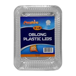 Pandora Plastic Lid for 5 LB Oblong Pan - 10 ct.